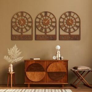 Custom City Clock, City Wall Clock,time Zone Wall Clock,world Clock ...