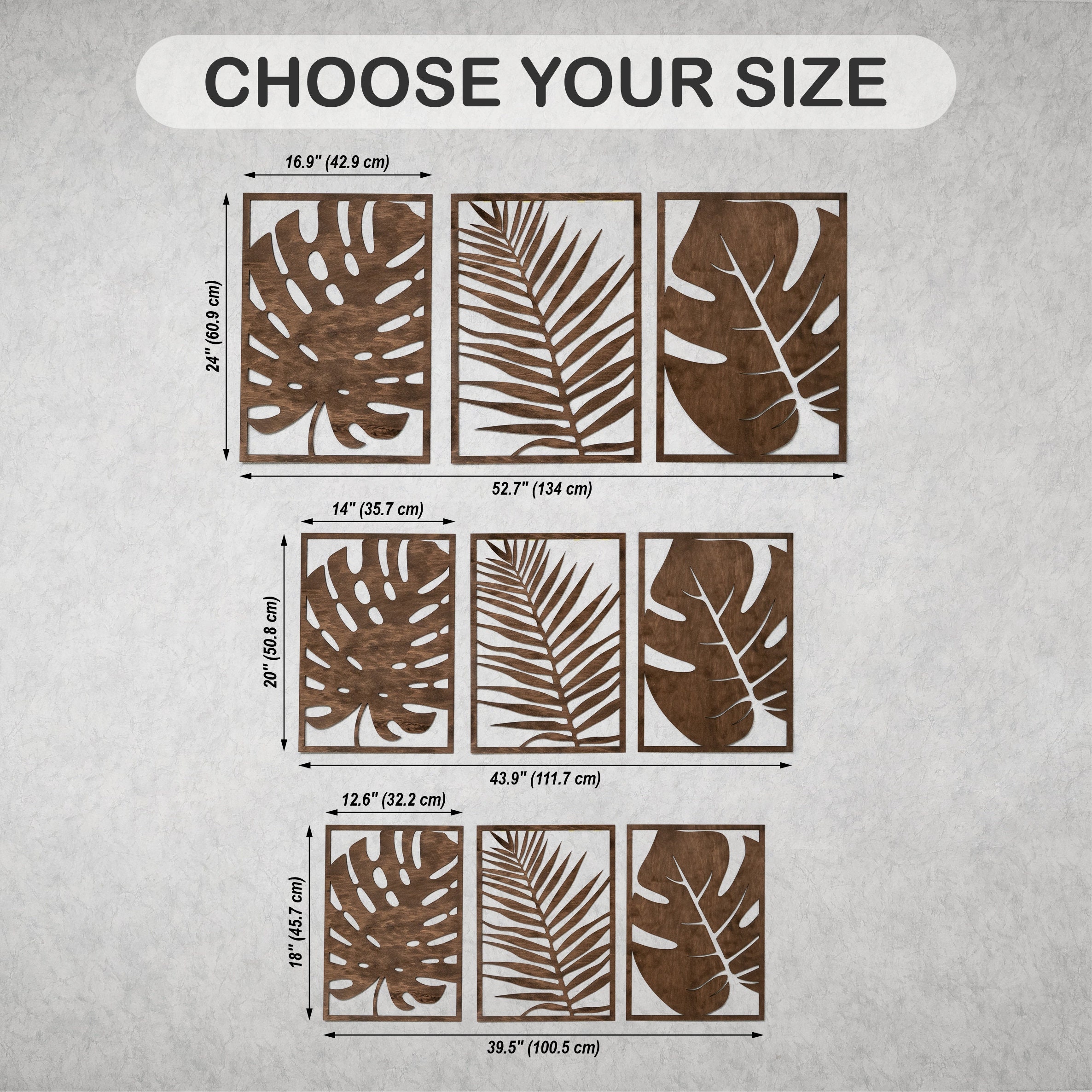 Tropical Leaf Wall Art Leaves Wooden Wall Art Tropical Wood - Etsy