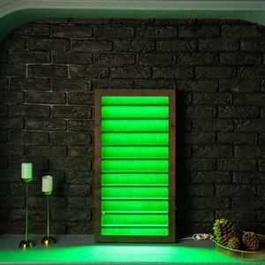 Shot Glass Cabinet Lighted, Shot Glass Display Case With Led, Shot ...