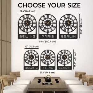 Custom City Clock, City Wall Clock,time Zone Wall Clock,world Clock ...