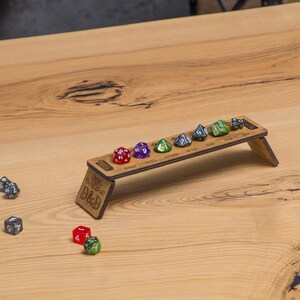 Personalized Wooden Dice Display Rack,custom Dnd Dice Holder,rpg Dice ...
