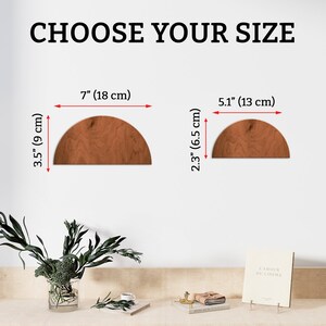 Half Circles Wall Decor, Half Circle Wood Wall Art, Textured Wood Wall ...