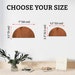 Half Circles Wall Decor, Half Circle Wood Wall Art, Textured Wood Wall ...