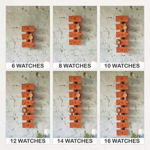 Wall Mount Watch Display, Wood Watch Stand,watch Hanger,watch Holder ...