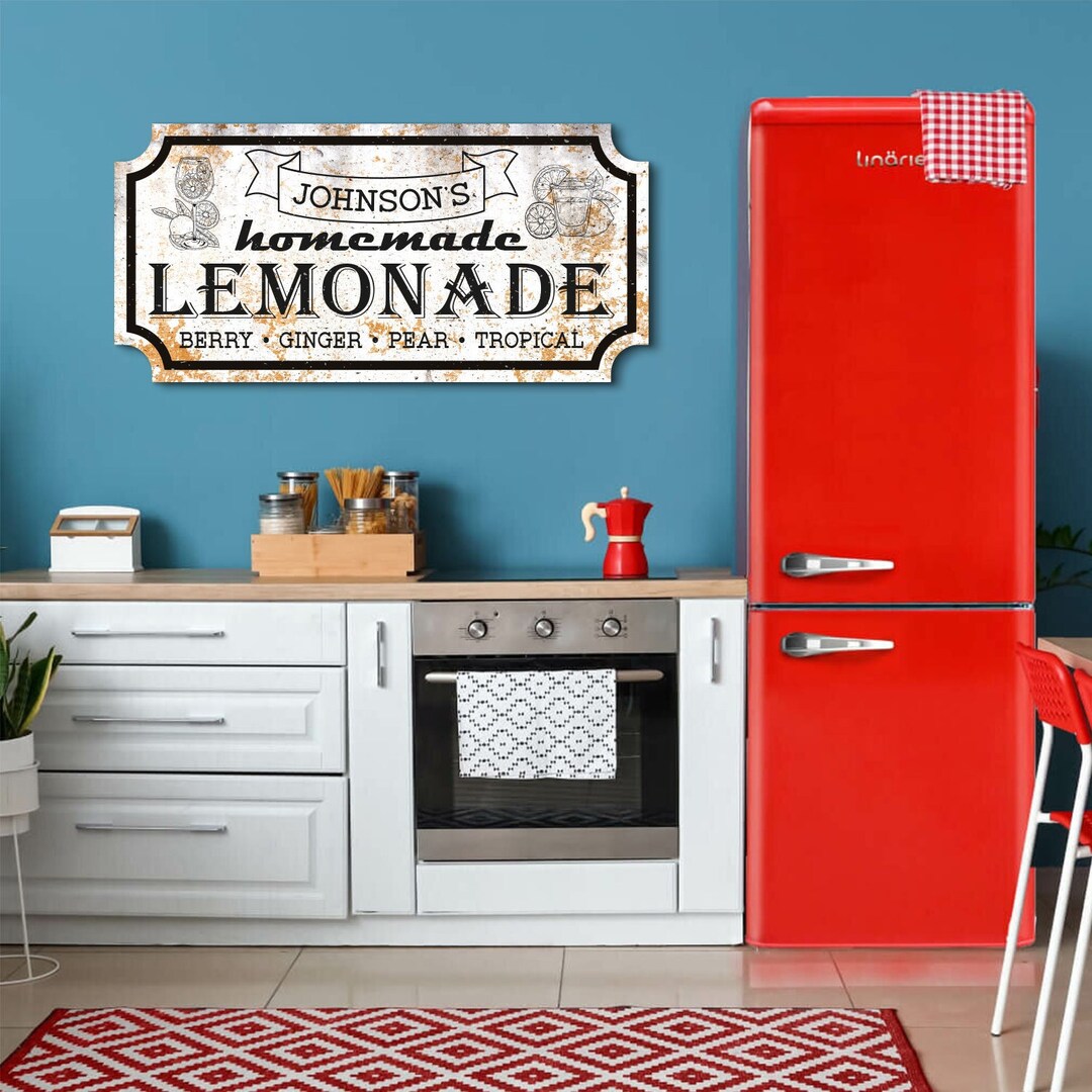 Custom Lemonade Sign, Fresh Lemonade Sign, Fresh Squeezed Lemonade ...