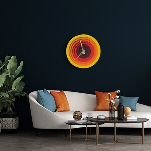 Retro Wall Clock, Vintage Wall Clock, Mid Century Wall Clock, 60s Clock ...