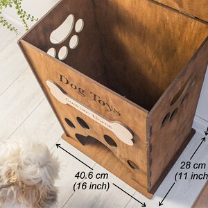 Wooden Dog Toy Box,dog Toys Storage,pet Toy Storage,pet Toy Box,dog ...