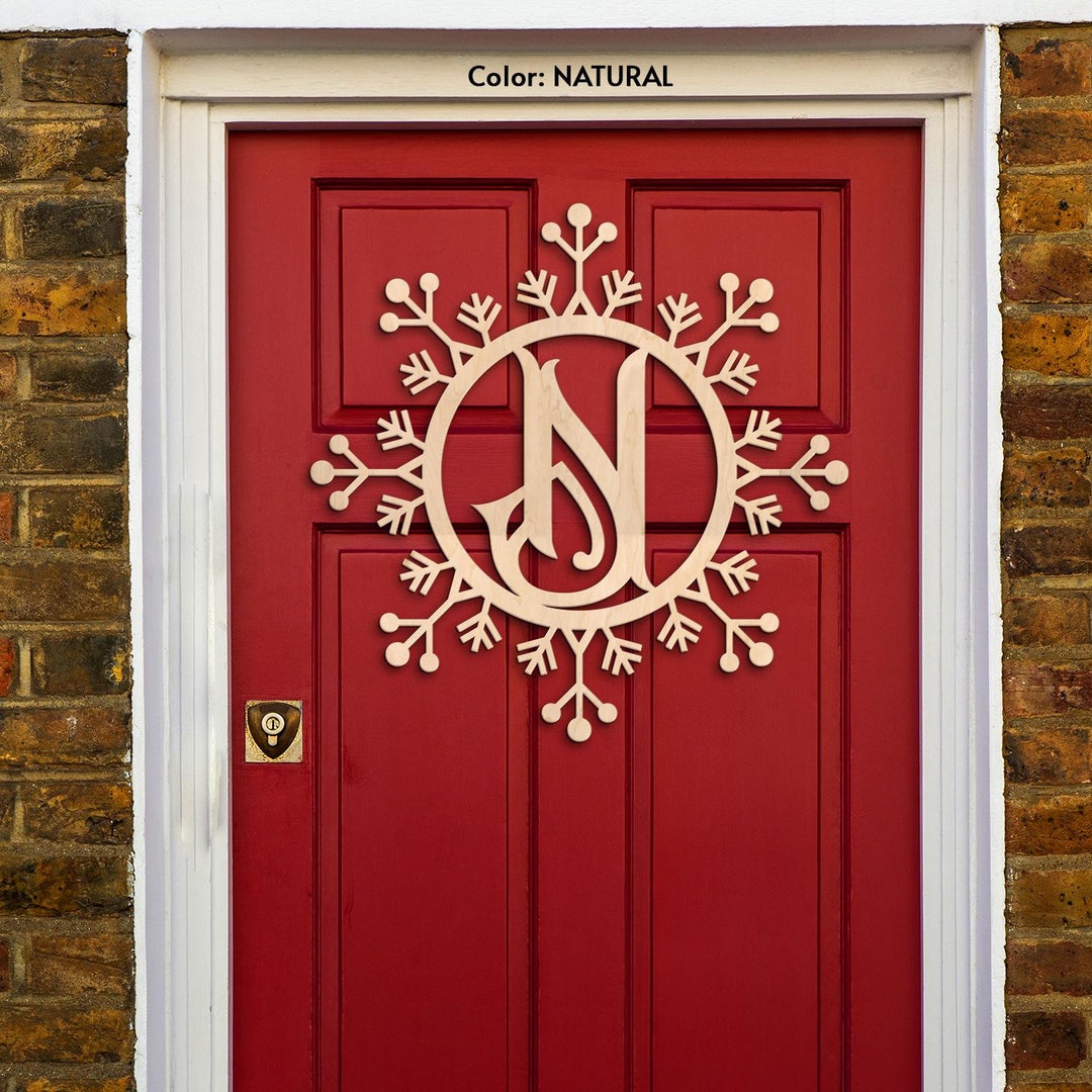 Holiday Wooden Monogram Letters,personalized Christmas Decor,monogram ...