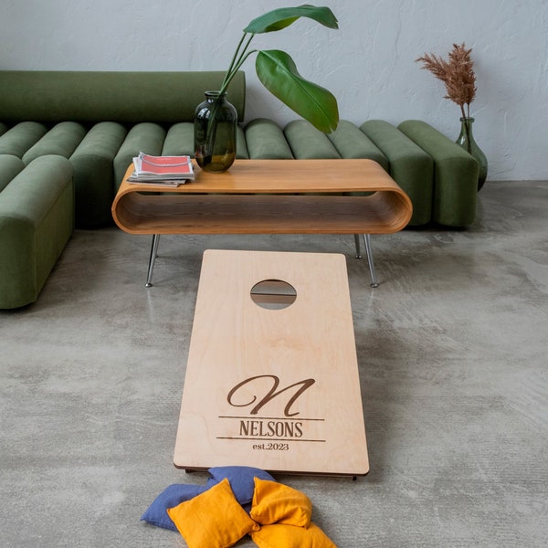 Monogram Cornhole - Etsy