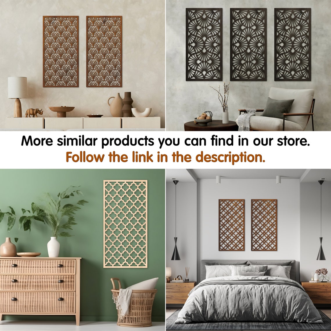 Moroccan Wall Panel, Arabic Panels, Moroccan Style Decor, Decorative ...
