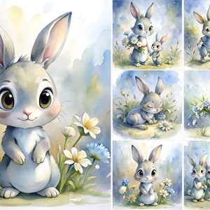 Hare Baby Girl Quilt Fabric Panel, Cute Baby Fabric Panels for Quilting ...