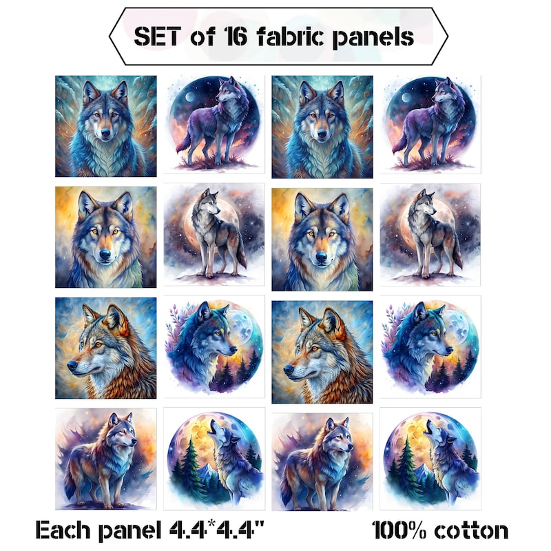 Wolf Quilt Pattern - Etsy