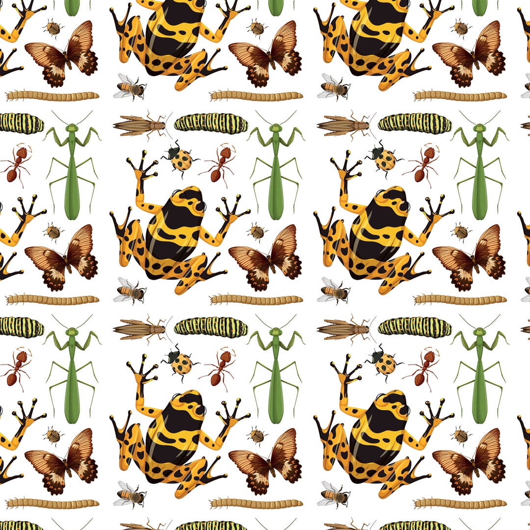 Cute Frog Fabric by the Yard, Quilting Fabric, Cute Frog Blanket Fabric ...