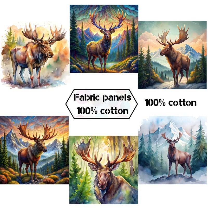 Moose Fabric - Etsy