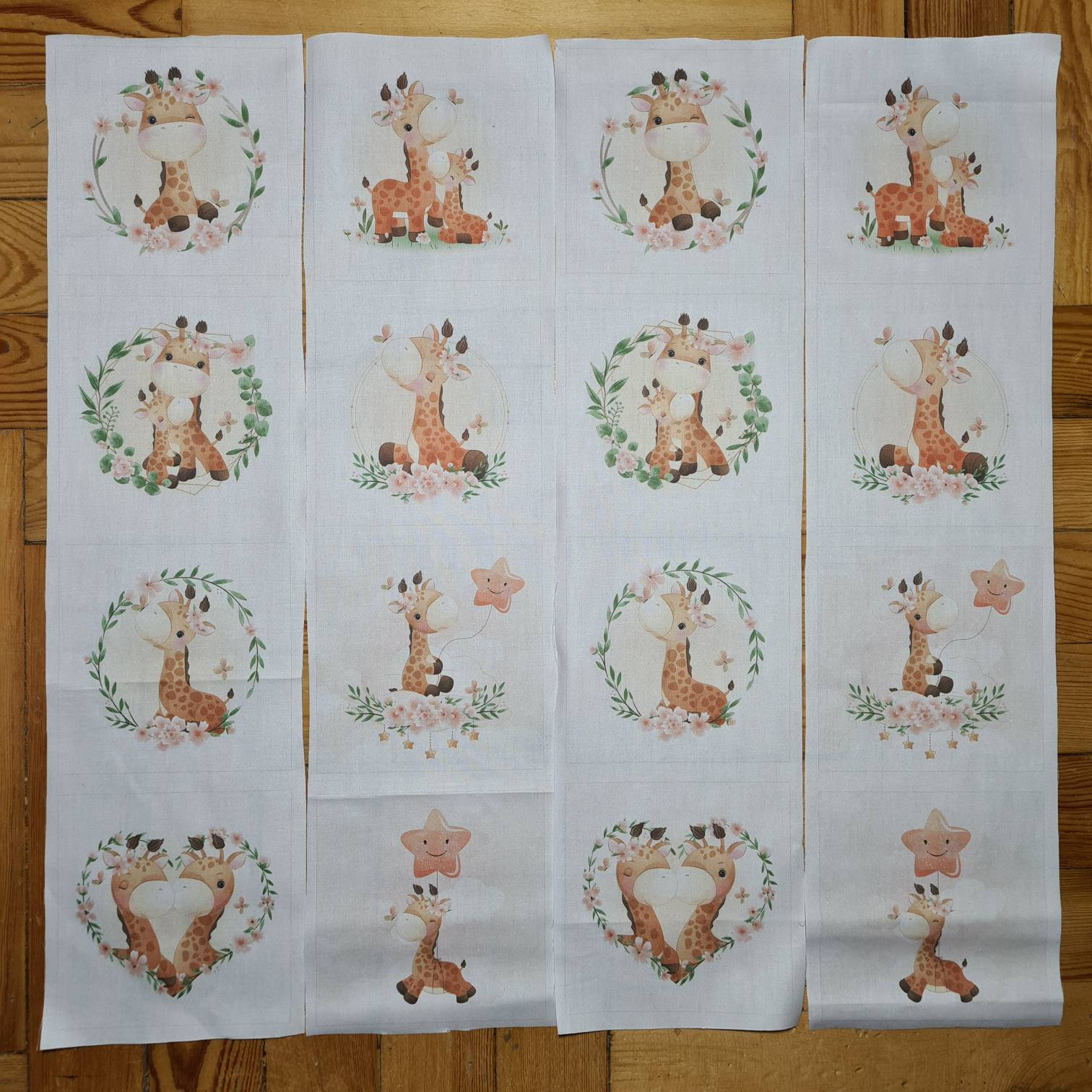 Giraffe Fabric Panels for Baby Quilts Animal Quilt Fabric | Etsy