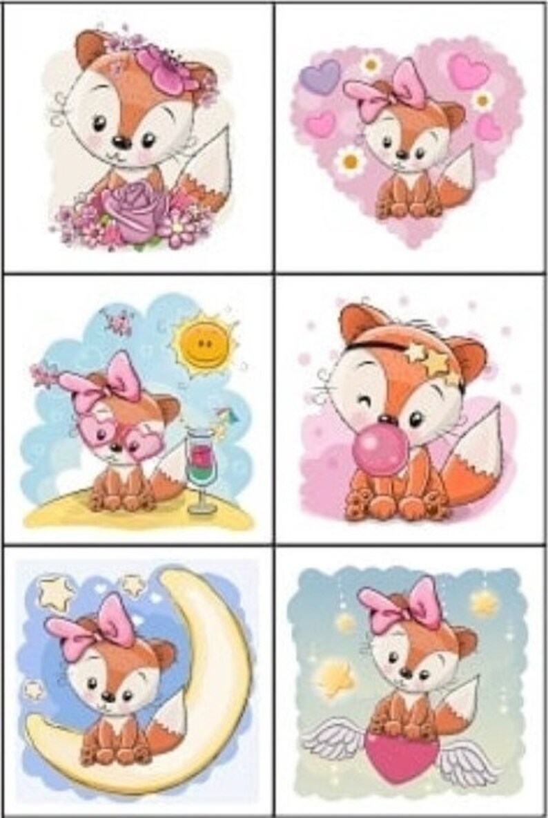 Baby Fox Fabric Panels Baby Quilt Panels Fabric Childrens - Etsy