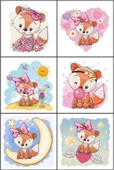 Baby Fox Fabric Panels Baby Quilt Panels Fabric Childrens - Etsy