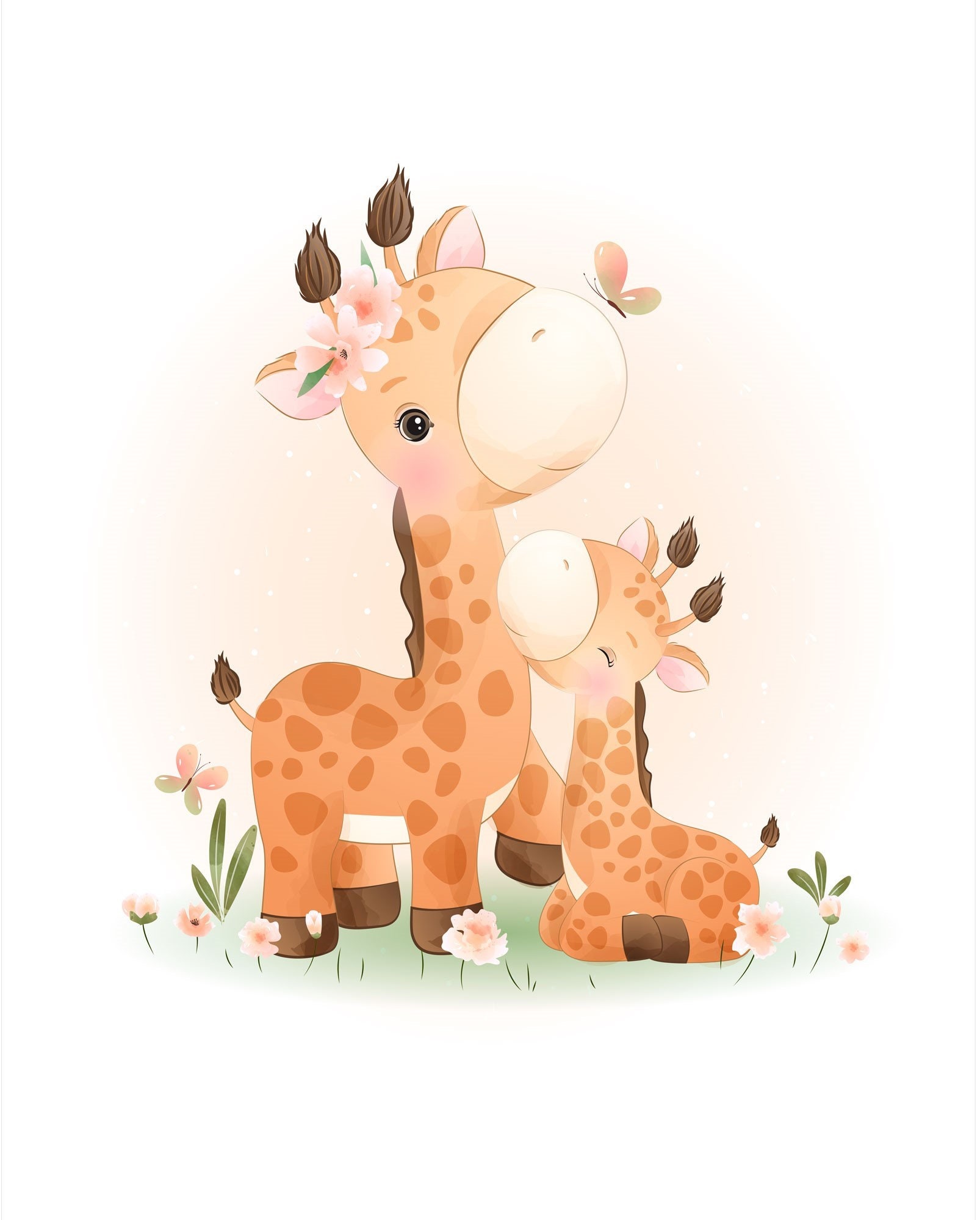 Giraffe Fabric Panel for Baby Quilts Baby Quilt Fabric - Etsy