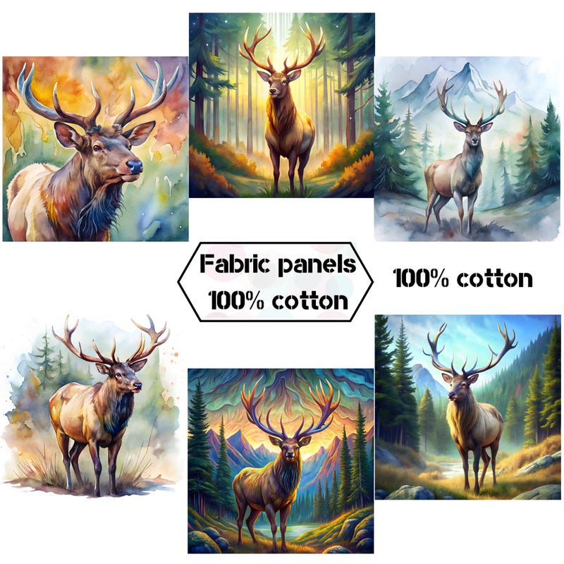 Elk Fabric - Etsy