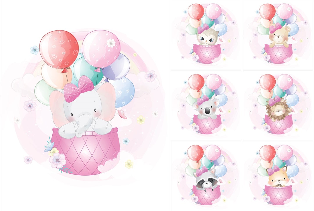 Baby Girl Fabric Panels for Quilting Nursery Animal Quilt - Etsy