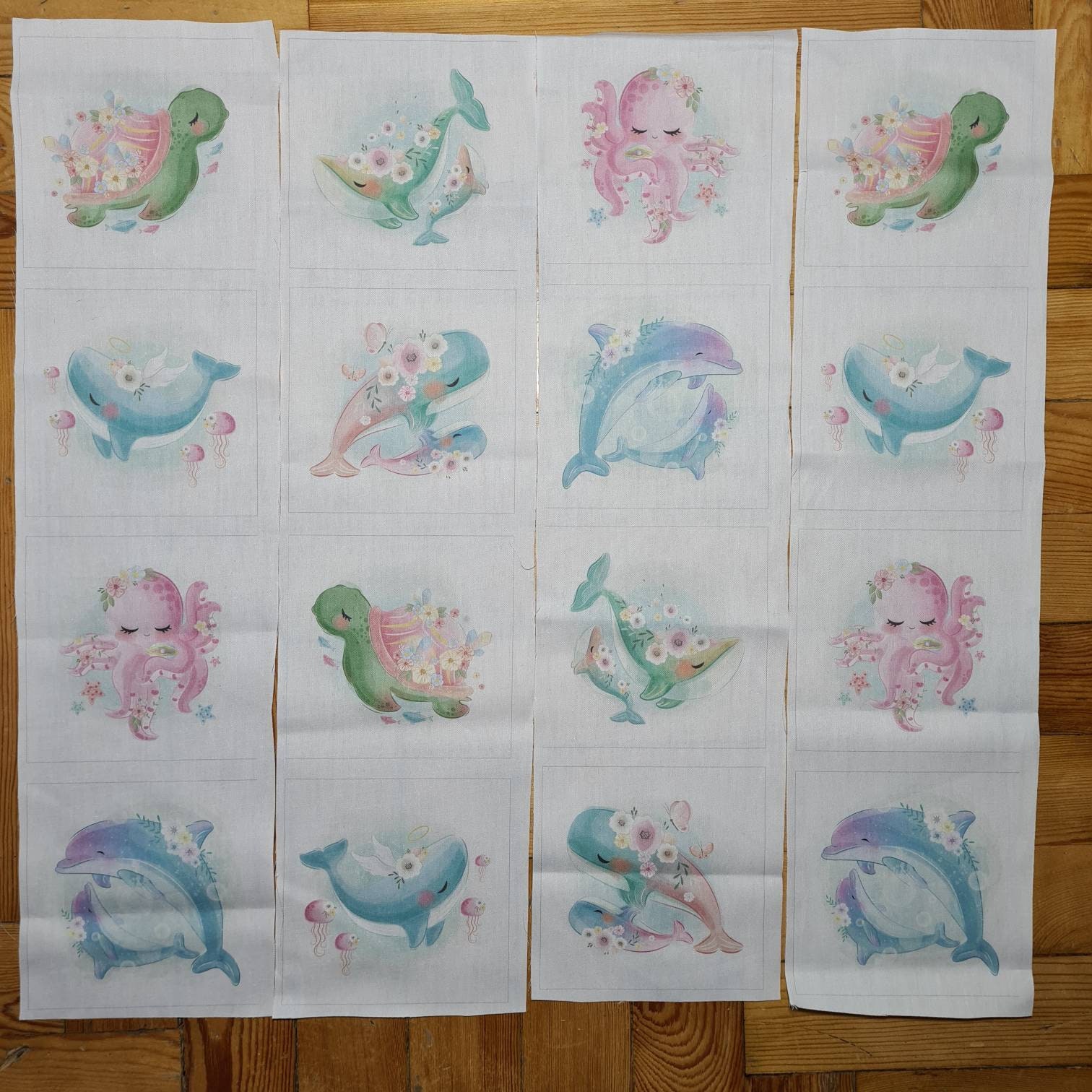 Sea Turtle Fabric Panel Cute Ocean Fabric for Quilting Baby - Etsy