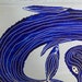 Blue Fish - Love Series 2024. on Recycled Cardboard. by Nancy Mckie ...