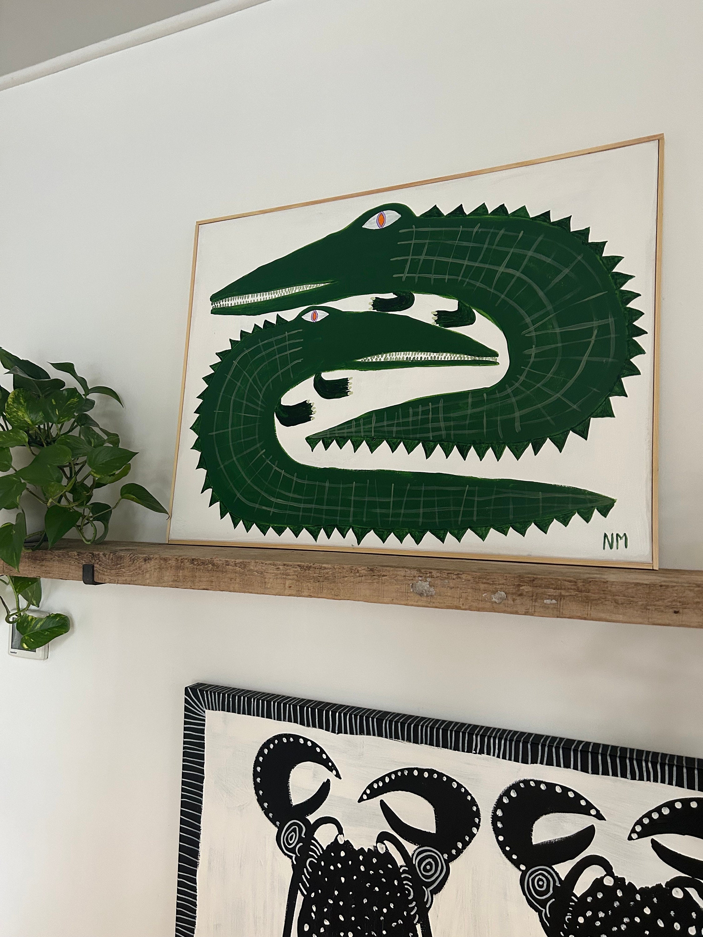 Two Snappy Friends. Acrylic Painting on Canvas. by Nancy Mckie ...