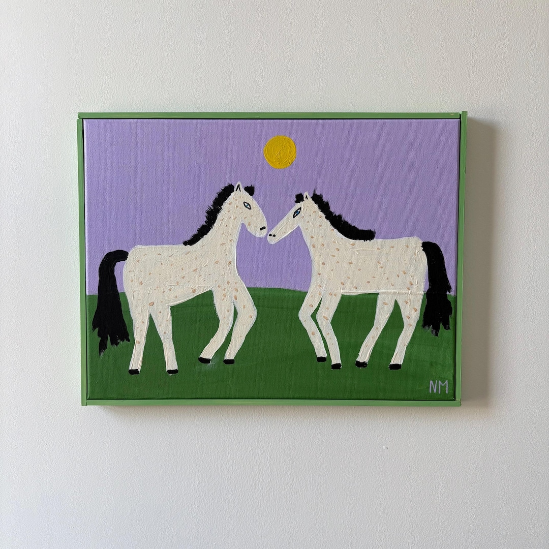 Commission Two Horses.- Megan Griffith - Etsy