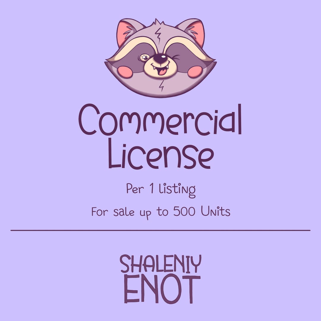 Standard Commercial Use License - 500 Units - Etsy