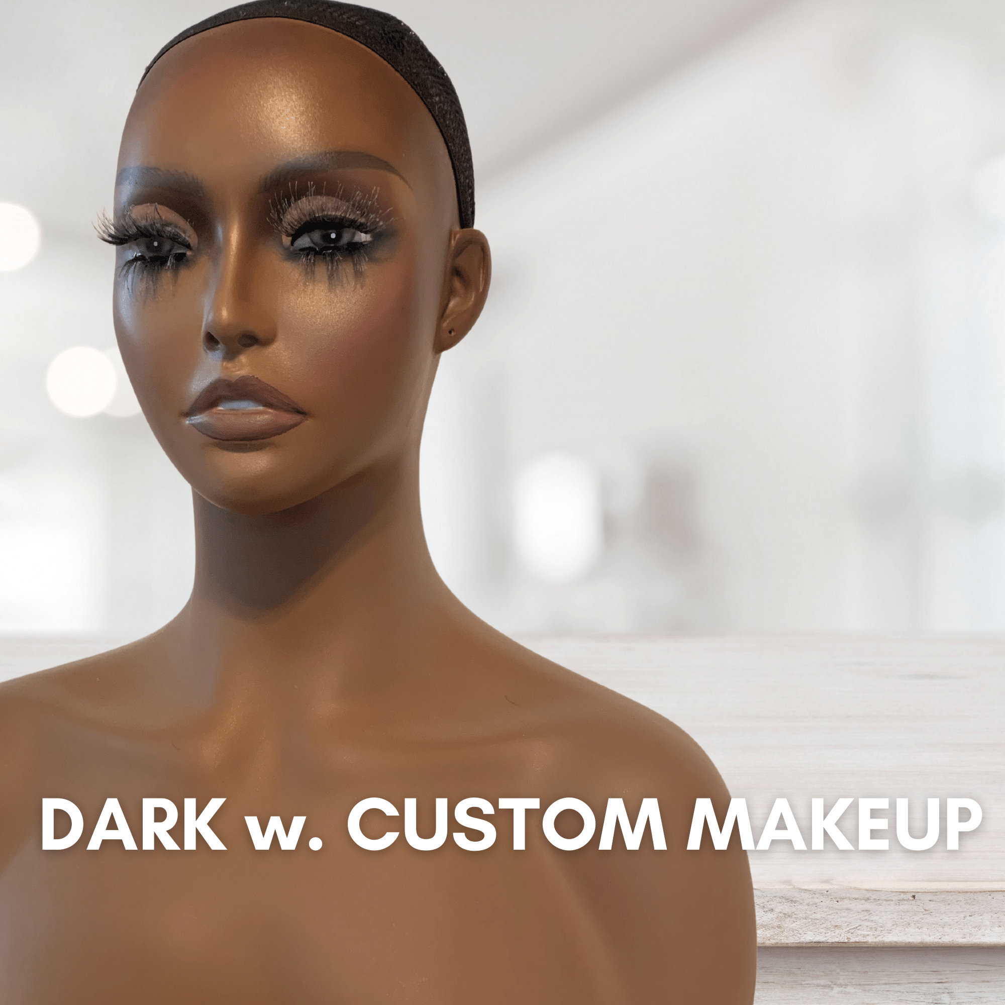 Custom Glam Mannequin Head Makeup Transformation/makeover for Wig ...