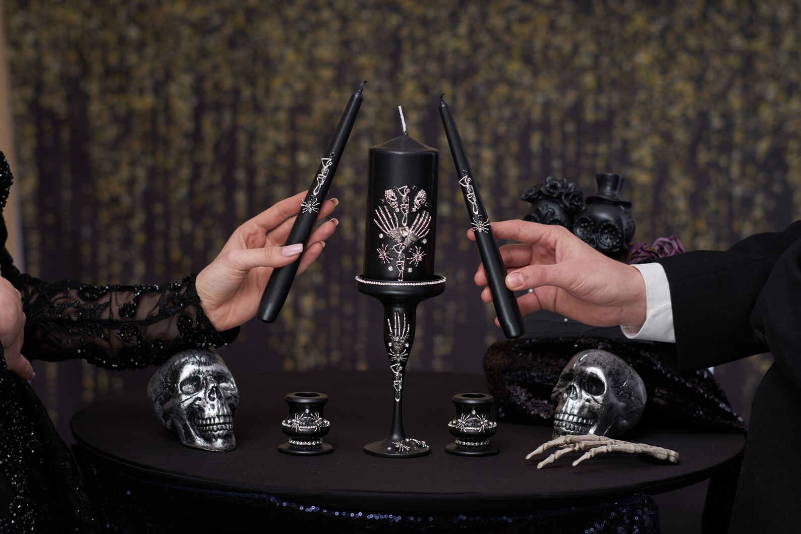 Gothic Wedding Glasses | Etsy