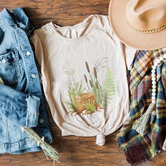 Cottagecore Wild Finds Swamp Shirt Foraging Nature Lover Fern - Etsy