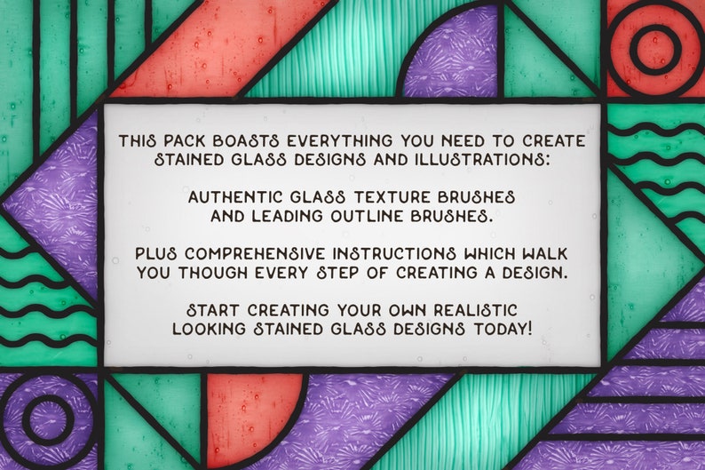 Stained Glass Creator Procreate | Etsy