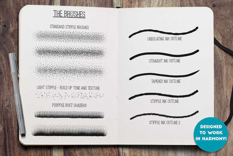 Fine Liner Brushes & Patterns Procreate - Etsy