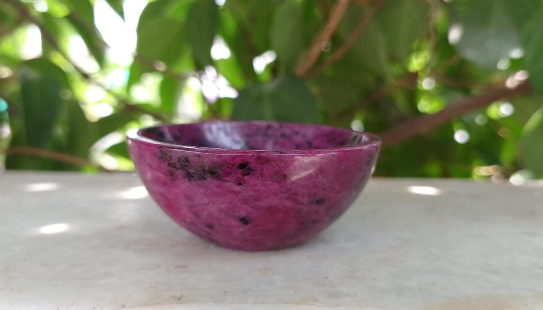 RUBY BOWL | Natural Hand Carved Ruby Bowl | Precious Gemstone Ruby Bowl ...