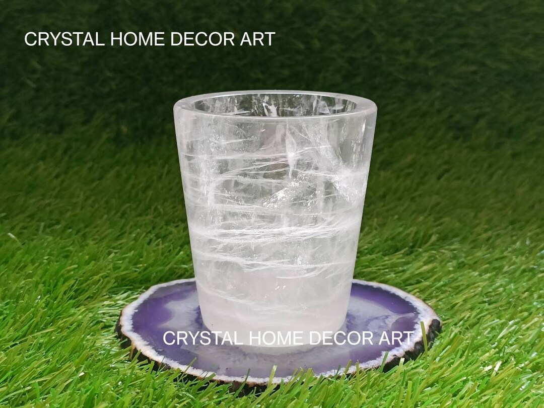 Natural Rock Crystal Glass, Crystal Glassware, Crystal Barware Glass ...