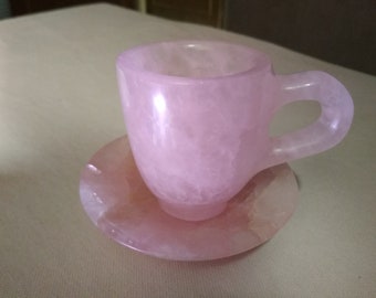 Rose Quartz Tea Cup - Etsy