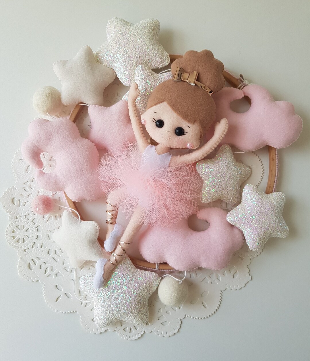 Baby Mobile Ballet Dancer Girl * Nursery Mobile Fairy Crib Mobile Girl ...