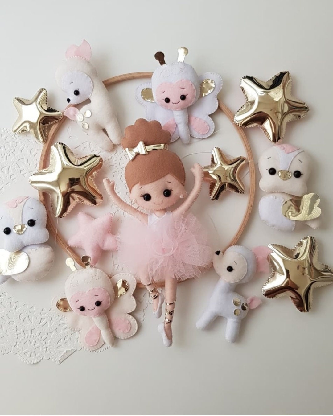 Baby Mobile Ballet Dancer Girl * Ballerina * Nursery Mobile Fairy Crib ...