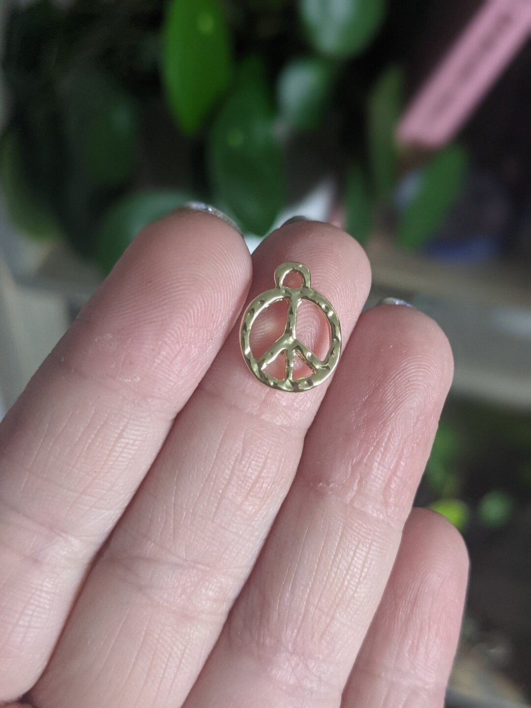Peace Charms Gold Charms Jewellery Supplies Silver - Etsy.de