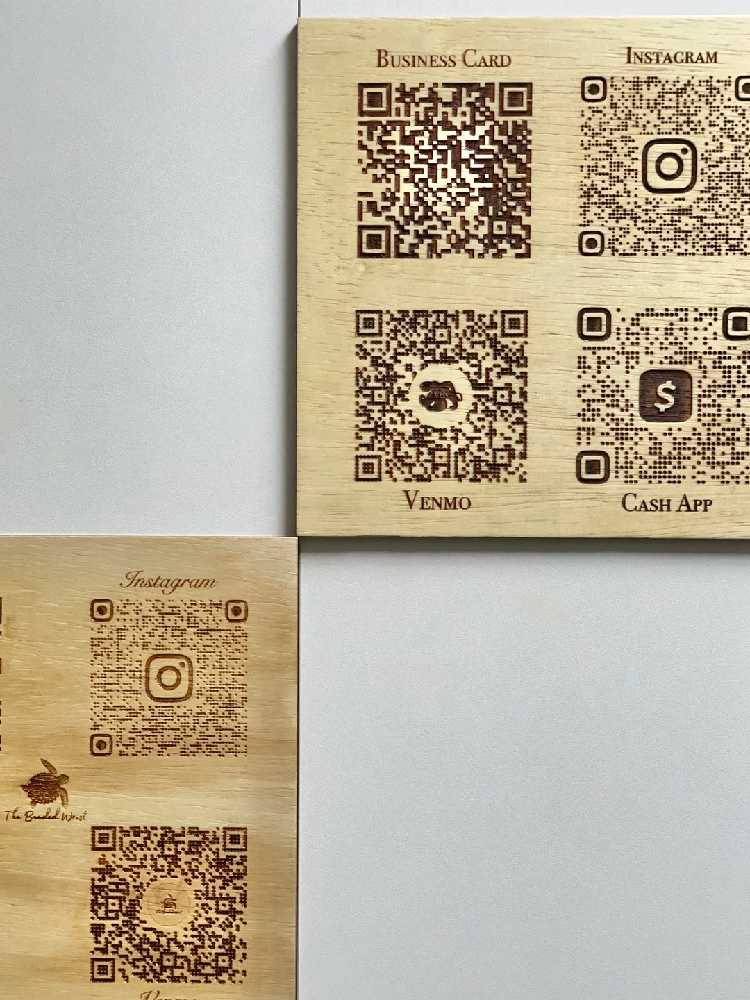 QR Code Wood Sign, Wooden Sign, QR Code Signage - Etsy