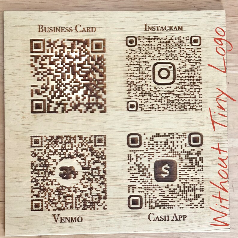 QR Code Wood Sign, Wooden Sign, QR Code Signage - Etsy