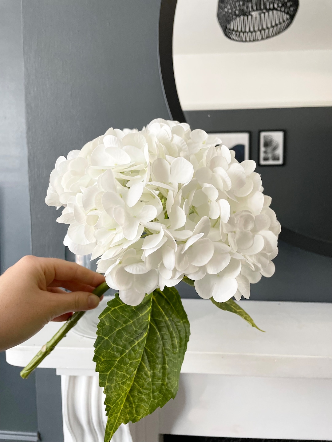 Artificial Hydrangea, Real Touch Artificial Flowers, Faux Hydrangea ...