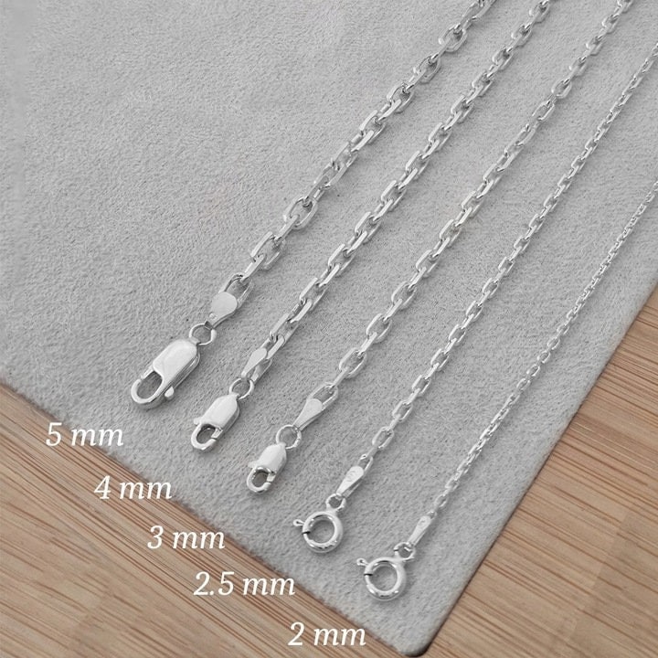 Silver Chain Pr. 925 Anchor 60 Cm X 2 Mm, Thin Chain, Thick Chain ...