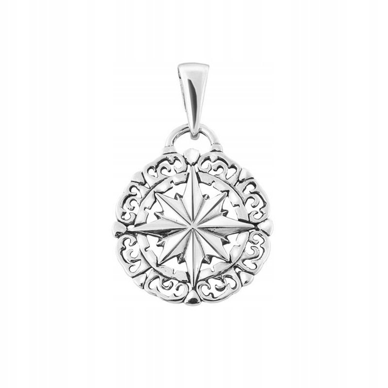 Compass Rose Pendant - Etsy
