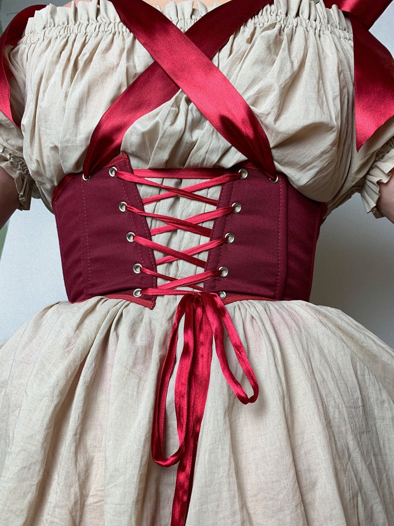 Corset Top and Underbust Corset, Renaissance Ren Faire Corset, Corset ...