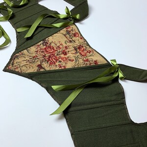 Plus Size Corset, Reversible Renaissance Corset, Ren Faire Corset Top ...