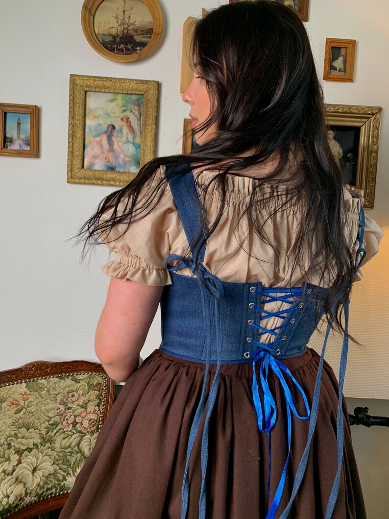 Corset Top, Renaissance Corset, Plus Size Underbust Corset, Victorian ...