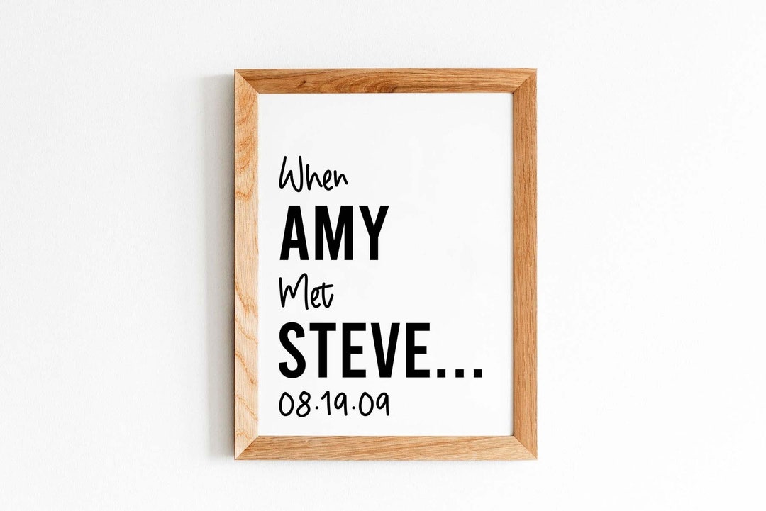 Personalised Couples Names Art When Harry Met Sally Chick Flick Movie ...