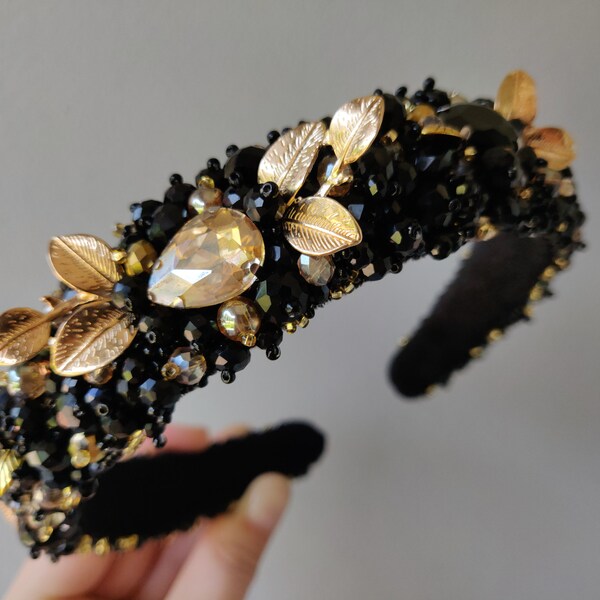 Jeweled Headband - Etsy